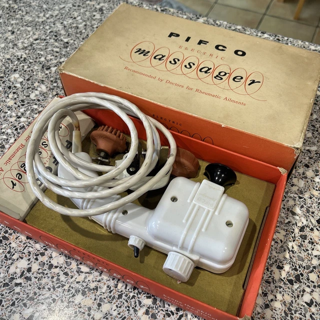PIFCO VIBRATORY ELECTRIC Massager 1950 Vintage Boxed Complete Working £ ...