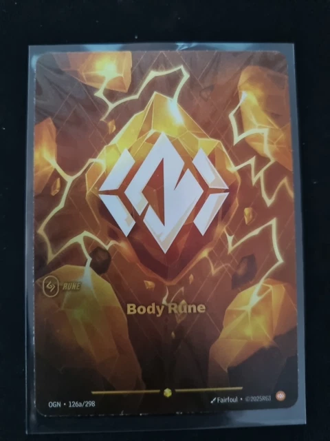 RIFTBOUND LEAGUE OF Legends Tcg Origins: 126A Body Rune £11.00 ...