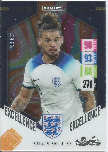 PANINI ENGLAND 2024 Adrenalyn Xl Rare Excellence Card Kalvin Phillips ...