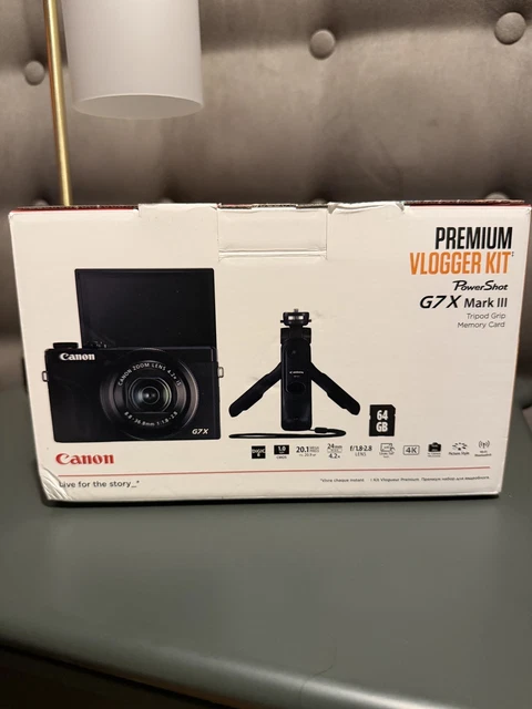 CANON POWERSHOT G7 X Mark III 20.1MP Digital Camera Body & Premium Vlogger Kit £1,046.06 ...