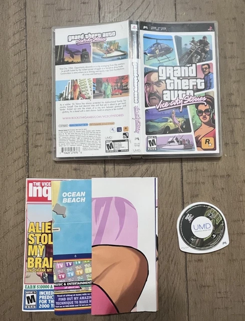 GRAND THEFT AUTO: Vice City Stories (Sony PSP, 2006) CIB $45.99 ...