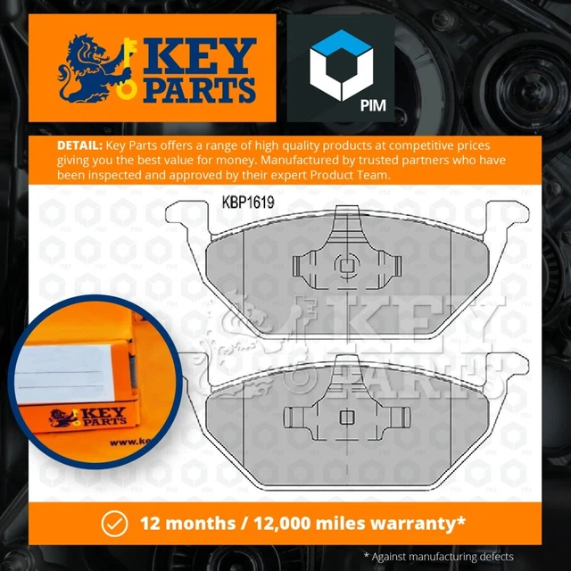 BRAKE PADS SET fits VW LOAD UP Front 1.0 14 to 20 KeyParts 176698151 ...