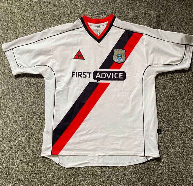 VINTAGE MANCHESTER CITY Away Shirt 2002/2003 Le Coq Sportif First ...
