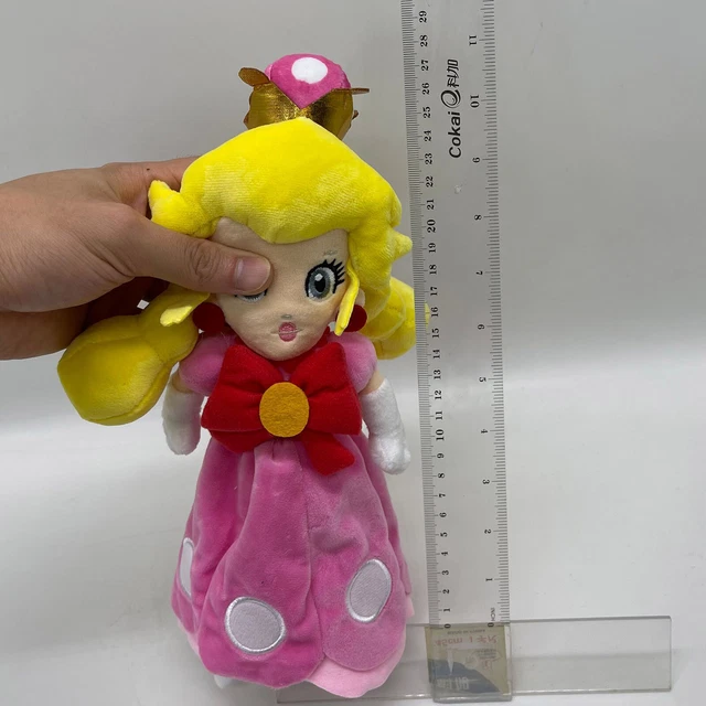 SUPER MARIO PRINCESS Peach Mushroom Plush Soft Toy Doll Teddy 11" £14. ...