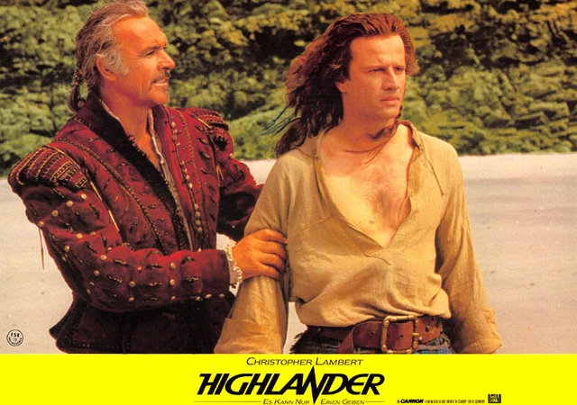 HIGHLANDER ORIGINAL AUSHANGFOTO Christopher Lambert / Sean Connery ...