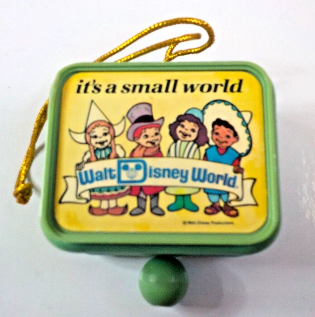 VINTAGE WALT DISNEY World "It's A Small World" Pull String Music Box ...
