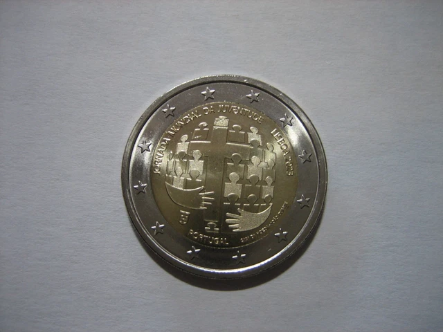 2 Euro Portugal 2023 Journée Mondiale De La Jeunesse Unc