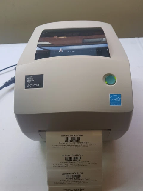 ZEBRA GC420T THERMAL Transfer Barcode Label Printer P/N: GC420-100540 ...