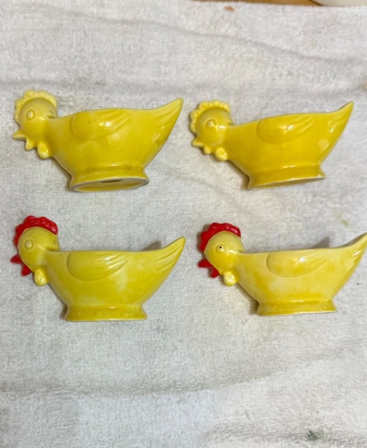 GOEBEL COCKEREL EGG Cups x 4 Reference GRA131 and 1964 Gloss Finish ...