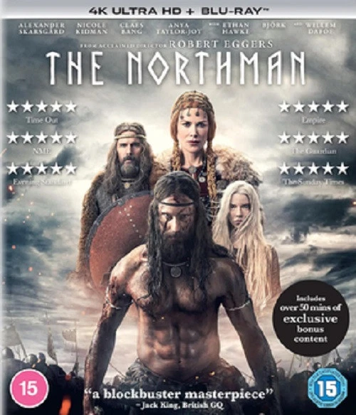 THE NORTHMAN (ALEXANDER Skarsgard Nicole Kidman) 4K Ultra HD Region B ...