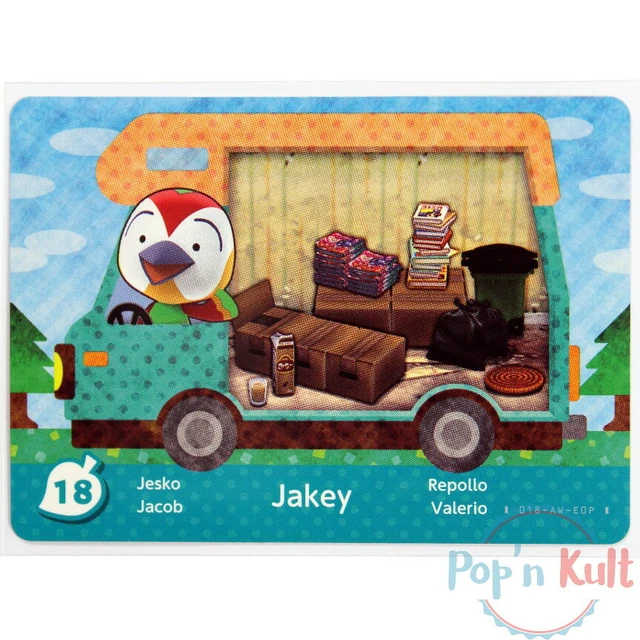CARTE AMIIBO ANIMAL Crossing 18 Jacob / Jakey [EUR] Welcome Amiibo Near ...