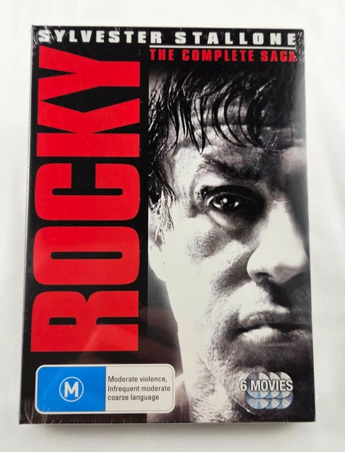 ROCKY: THE COMPLETE Saga DVD + Slip Cover (Region 4) NEW & SEALED (D36 ...