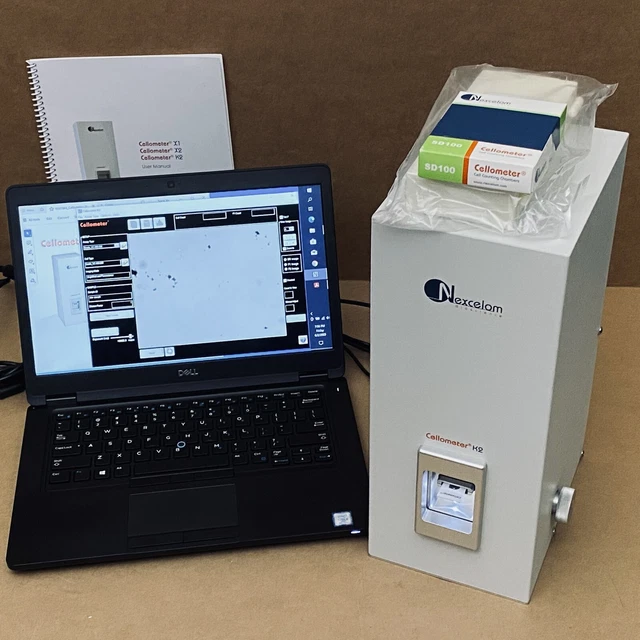 NEXCELOM CELLOMETER K2 Fluorescent Viability Cell Counter Cytometer 60 ...