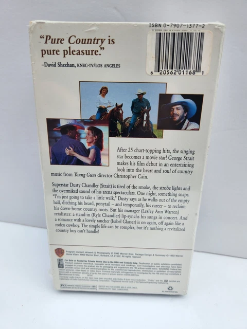 PURE COUNTRY (VHS, 1993) GEORGE STRAIT,ISABEL GLASSER Factory Sealed $4 ...