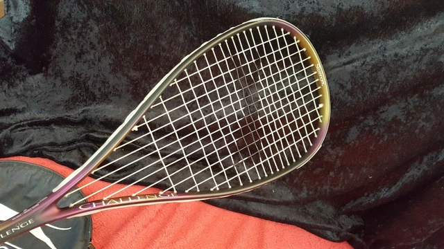 RACKET SLAZENGER CHALLENGE Comp Squash Over Size with new Grip Wrap ...