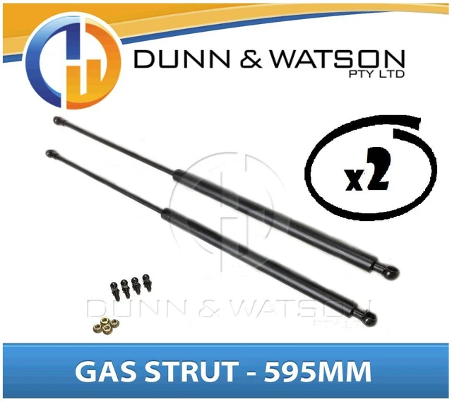 GAS STRUT 595MM-700N x2 (8mm Shaft) Caravans, Camper Trailers, Canopy ...
