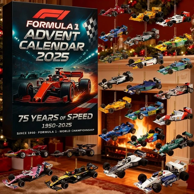 F1 FORMULA 1 2025 Christmas Advent Calendar 24 Day Blind Box F1 Diecast ...