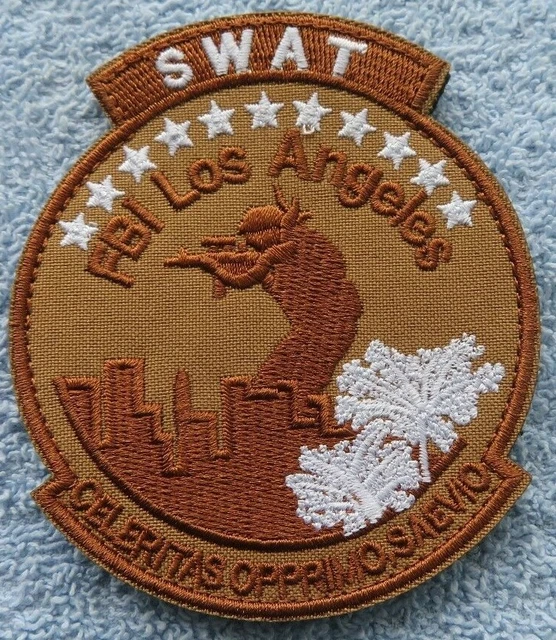 FBI LOS Angeles - SWAT - SEK mit KLETT Polizei Abzeichen LAPD Police ...