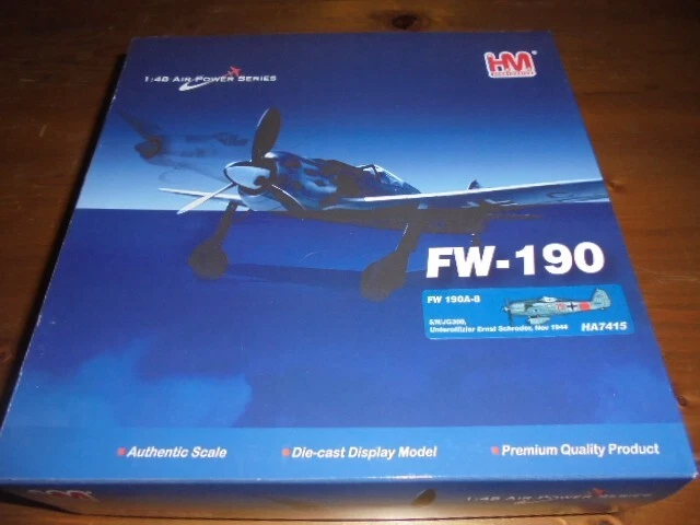 HOBBY MASTER HA7415 1/48 Focke Wulf Fw 190A-8 "Edelgard"Jg300 Schroder ...