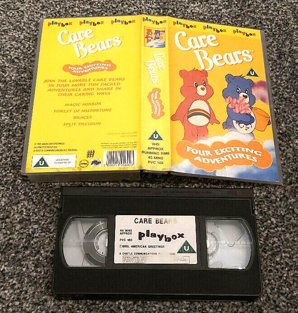 CARE BEARS FOUR Exciting Adventures Yellow Pal Vhs Video Kids Children ...