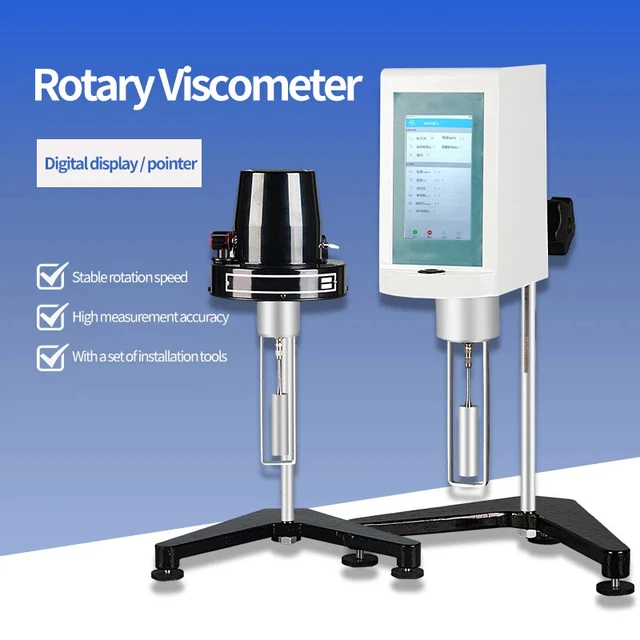 VISCOMETER TOUCH SCREEN Variable Speed Digital Rotating Viscosity ...