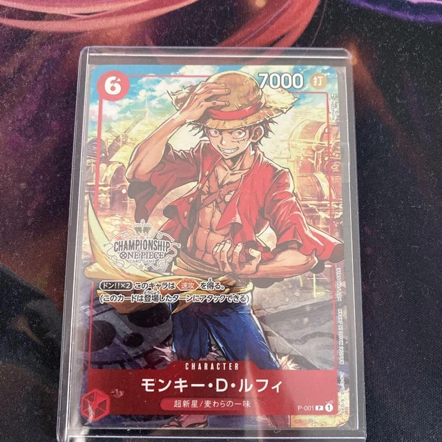 ONE PIECE CARD Game Monkey D. Luffy P-001 Parallel Championship Japanese Limited EUR 415,64 ...