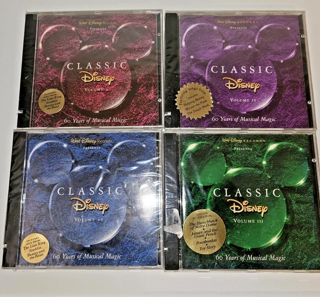 DISNEY CLASSICS - Cd Set - Volumes I, Ii, Iii, Iv - Very Rare - Brand ...