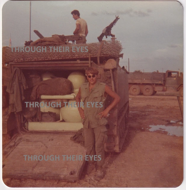 ORIGINAL VIETNAM WAR Photo M132A1 Flame thrower & Bridge tank from ...