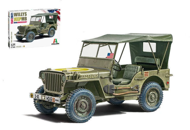 MODELLINO MODEL KIT di montaggio Italeri WILLYS JEEP MB modellismo ...