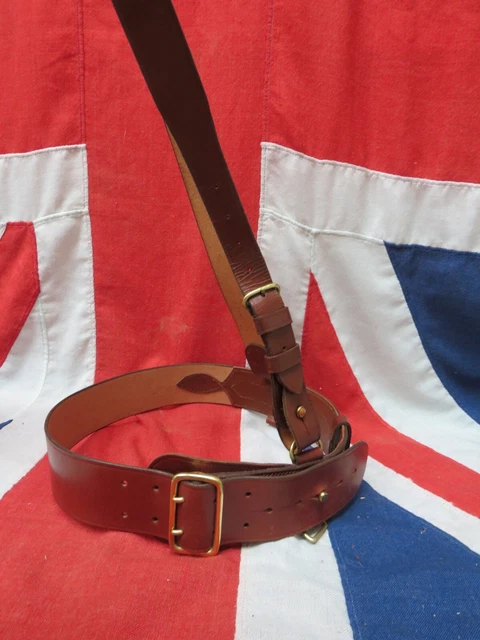 BRITISH MILITARY ARMY Officer's Sam Browne Belt 33" Waist, Brown ...
