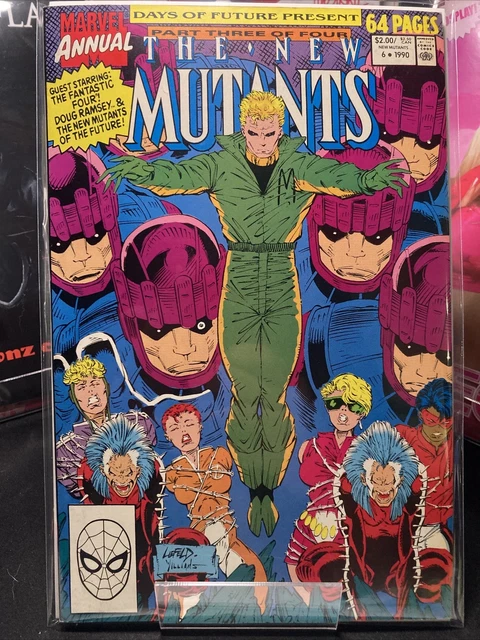 THE NEW MUTANTS Annual #6 (1990) 1ère application Shatterstar Marvel ...