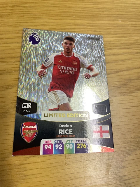 PREMIER LEAGUE PANINI card 2024 Rare limited edition - Declan Rice £3. ...