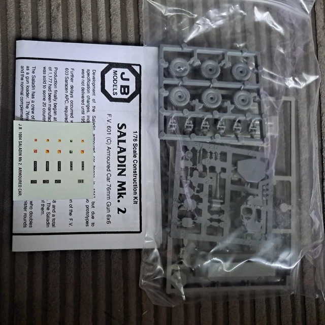 JB MODELS MODEL Kit Saladin Mk.2 Armoured Car 1/76 JB1004 Free UK Post ...