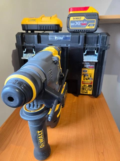 DEWALT DCH333X2 54V XR FlexVolt Cordless Brushless SDS+ Hammer Drill ...