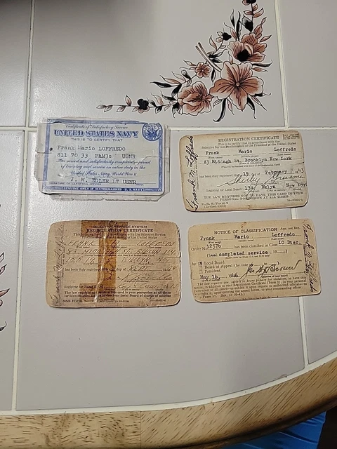 US NAVY ID Card Authentic Identification Card Original Plus 3 Other IDS ...