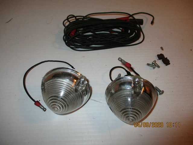 1958 FORD BACKUP reverse lights kit wih wiring cork gaskets.nos $60.00 ...
