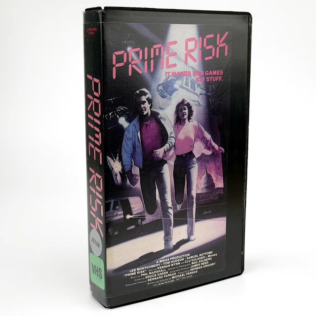VINTAGE PRIME RISK VHS 1984 - Former Rental - Action Thriller - Rare ...