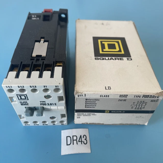 *NEW WITH BOX* Square D Class 8502 Type PDD3.01E Basic Contactor 20A ...