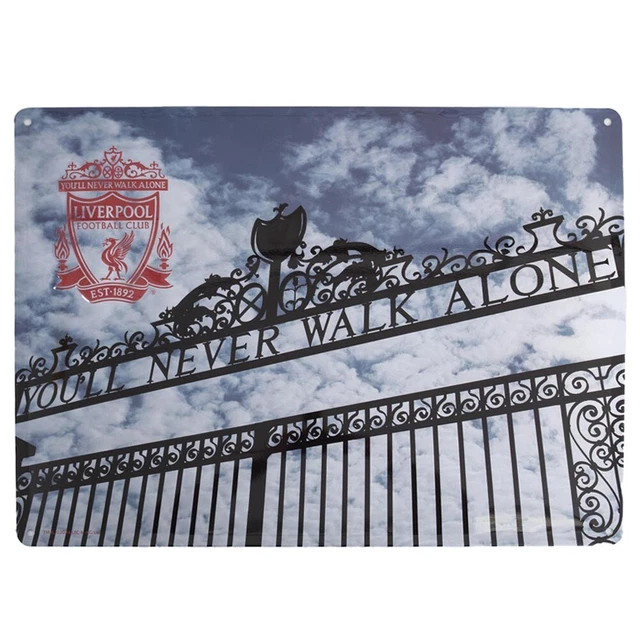 LIVERPOOL FC OFFICIAL Shankly Gates Large Metal Stadium Sign LFC YNWA ...