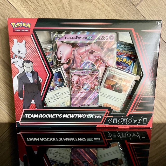 POKÉMON TCG: TEAM Rocket's Mewtwo EX Box - Destined Rivals – Factory ...