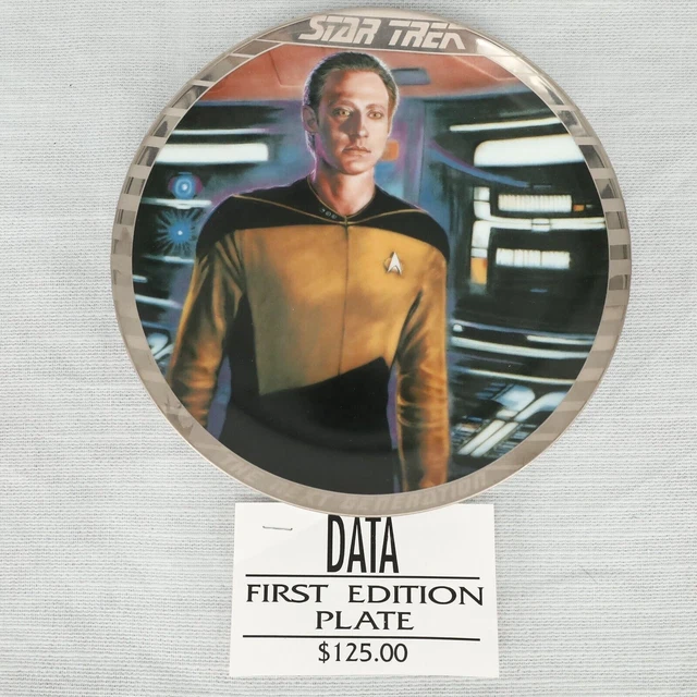 STAR TREK LIEUTENANT Commander Data Collector Plate First Edition Ernst ...