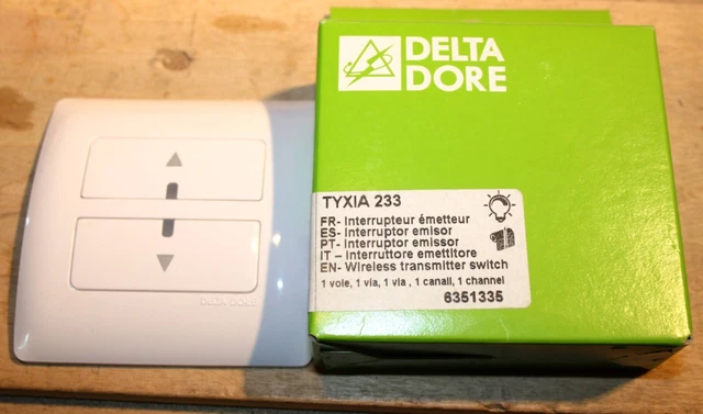 DELTA DORE TYXIA 233 interrupteur émetteur 2 touches - 1 voie montée ...