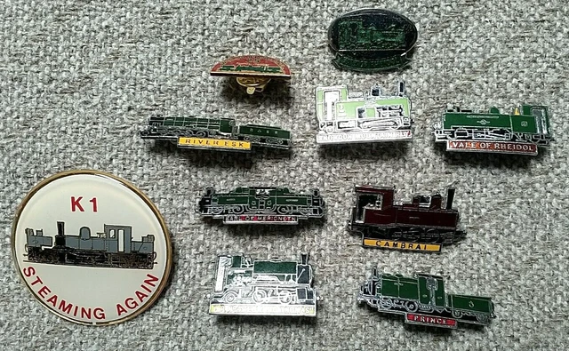 10X RAILWAY STEAM Train Locomotive Enamel Loco Pin Badges - Vintage £23 ...