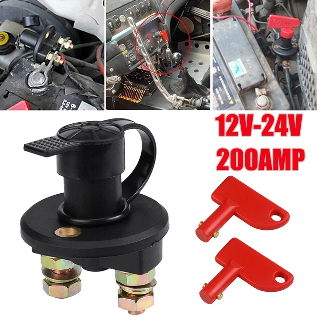 Battery Kill Switch Isolator Cut Disconnect Off Power For Marine Car
