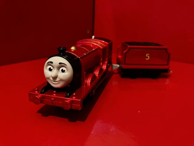 METALLIC JAMES 75TH Trackmaster Revolution Motorised Train Thomas ...