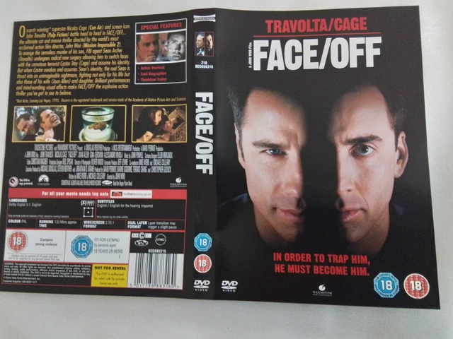 FACE/OFF DVD. DISC and Artwork only. No case. £1.60 - PicClick UK