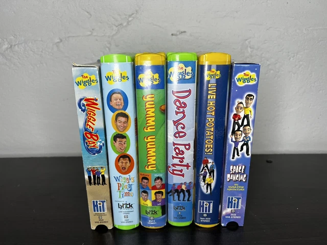 LOTTO DI 6 nastri VHS The Wiggles Space Dancing, Wiggly Party, Wiggle ...