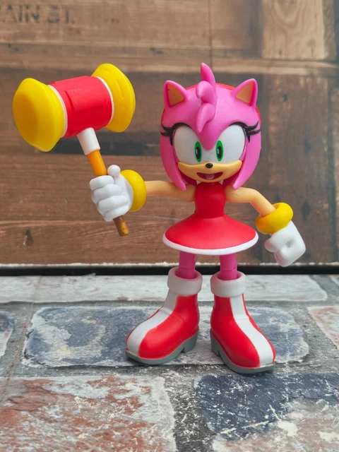 SONIC THE HEDGEHOG Amy Rose 4" Action Figure with Hammer - Jakks £21.95 ...