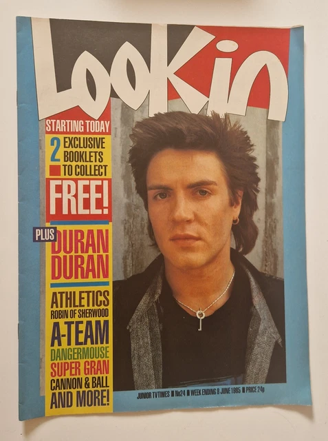 JUNE 1985 80S Look-in TV Magazine Pop Entertainment Simon Le Bon Super ...