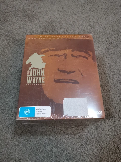 THE JOHN WAYNE Collection 10 Disc Collector's Set Sepia Brand New ...